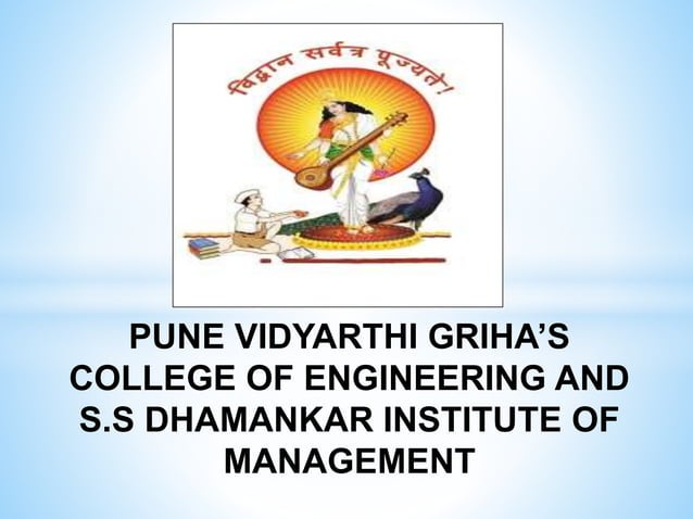 Pune Vidyarthi Griha's MBA Induction Program 2022 | PPT