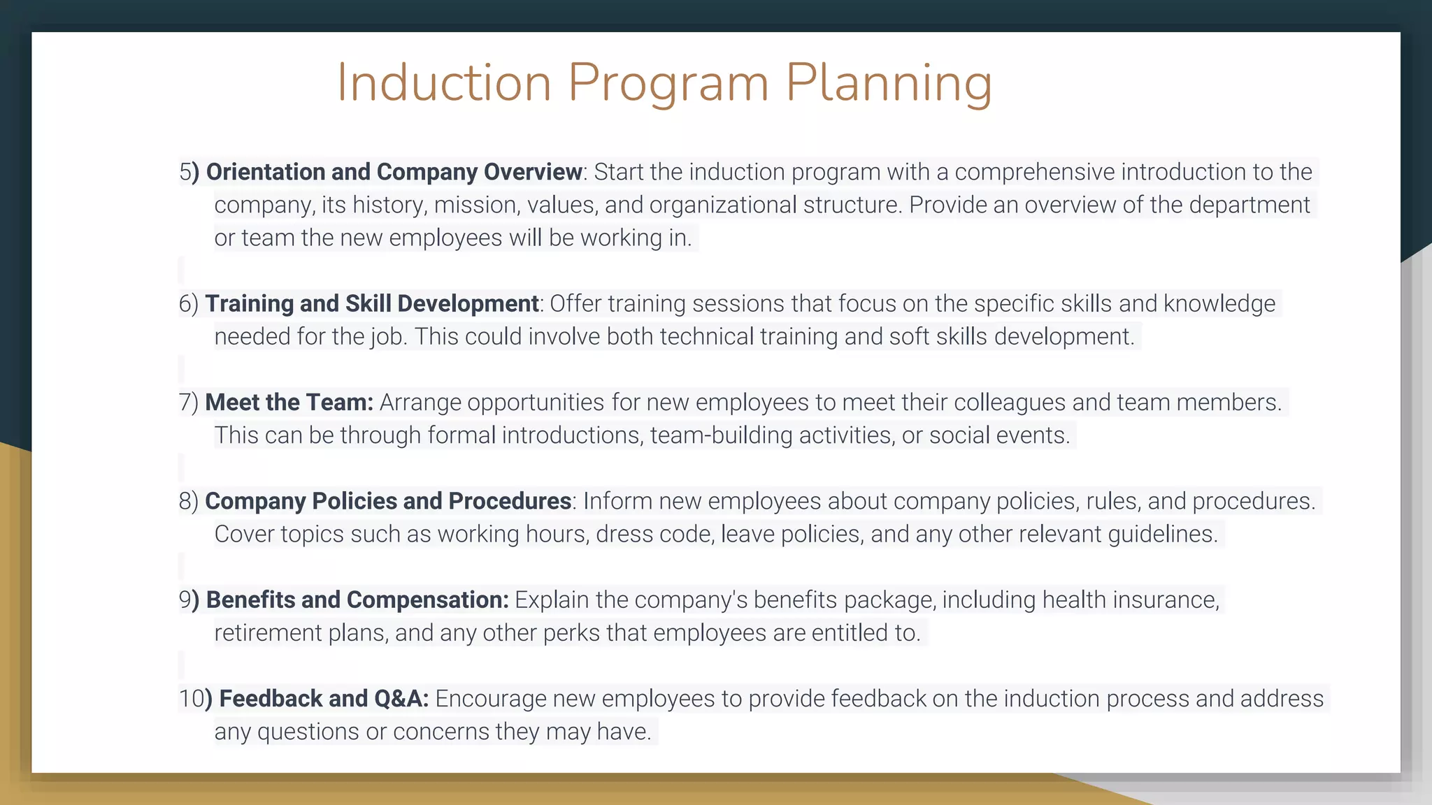 Induction Program Planning and Compensation structure .pptx