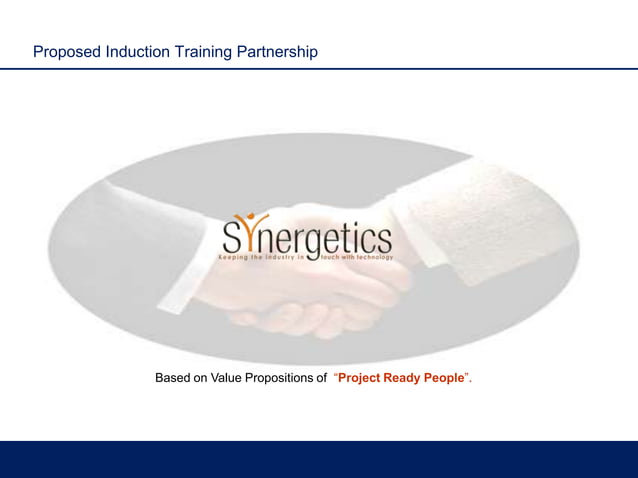 Induction Plan - Synergetics India | PPTX