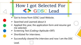 Induction Session GDSC DCE, Darbhanga | PPTX