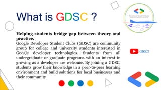 Induction Session GDSC DCE, Darbhanga | PPTX
