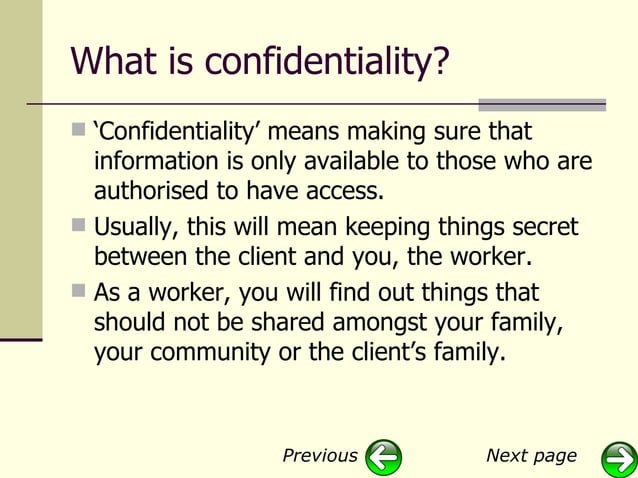 Induction Slideshow Privacy And Confidentiality | PPT