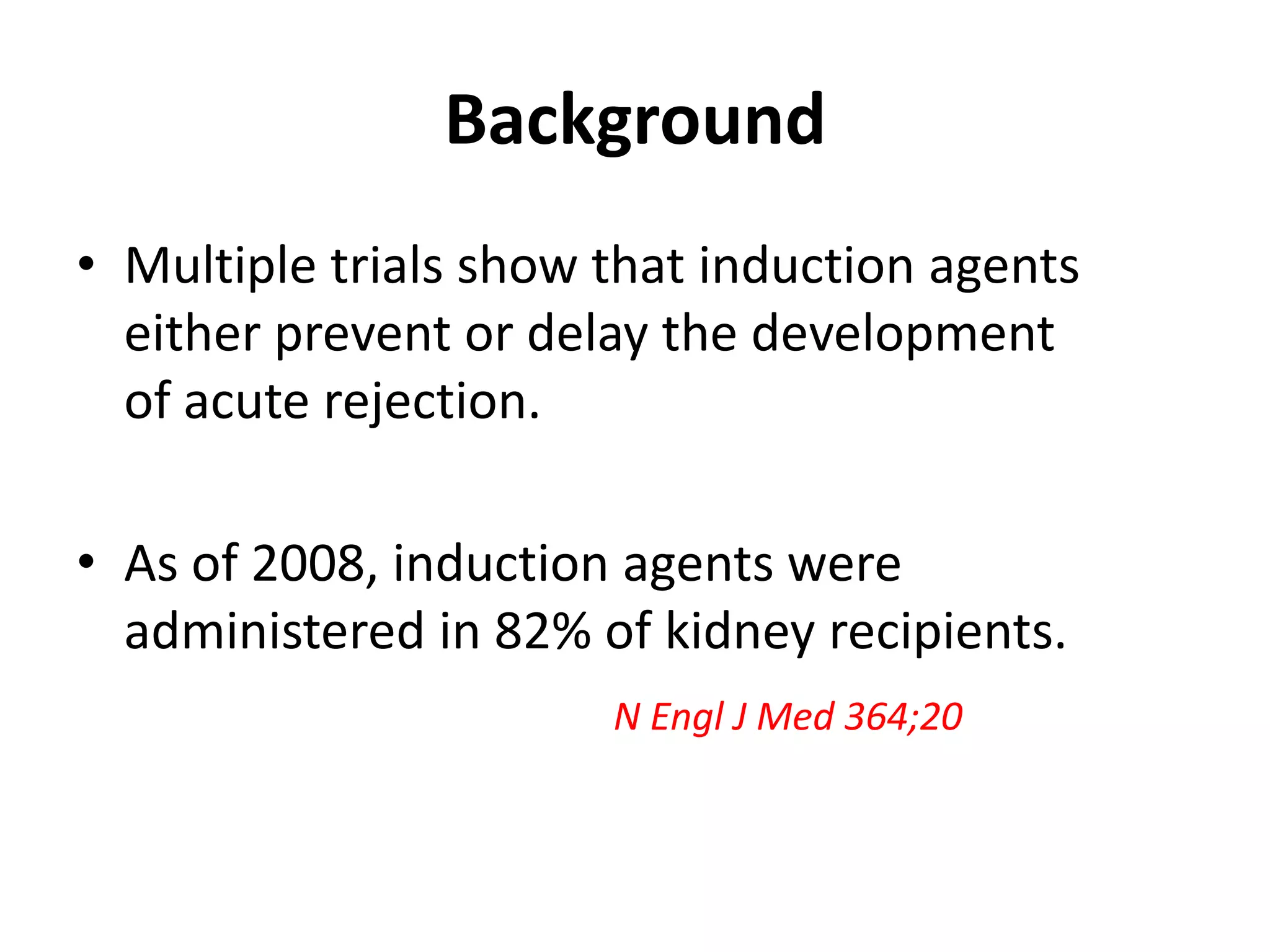 Induction for Transplantation | PPTX