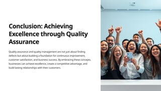 Induction to Quality Assurance and Quality Management on Slideshare by ...