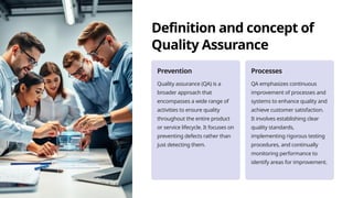 Induction to Quality Assurance and Quality Management on Slideshare by ...