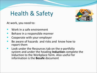 Induction to work based learning | PPT