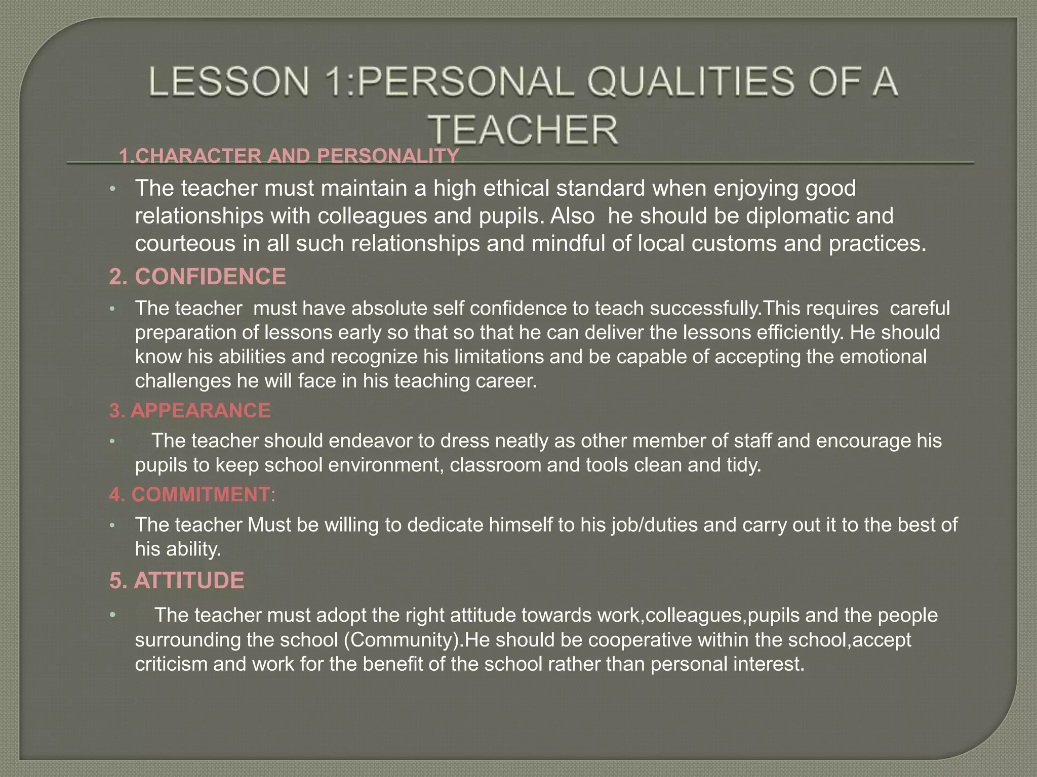 Induction workshop for teachers | PPTX