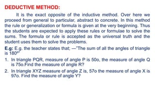 Inductive & Deductive Method/Dr.Jaganmohana Rao Gurugubelli | PPTX