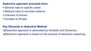 Inductive & Deductive Method/Dr.Jaganmohana Rao Gurugubelli | PPTX ...