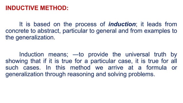 Inductive & Deductive Method/Dr.Jaganmohana Rao Gurugubelli | PPTX ...