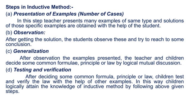 Inductive & Deductive Method/Dr.Jaganmohana Rao Gurugubelli | PPTX ...