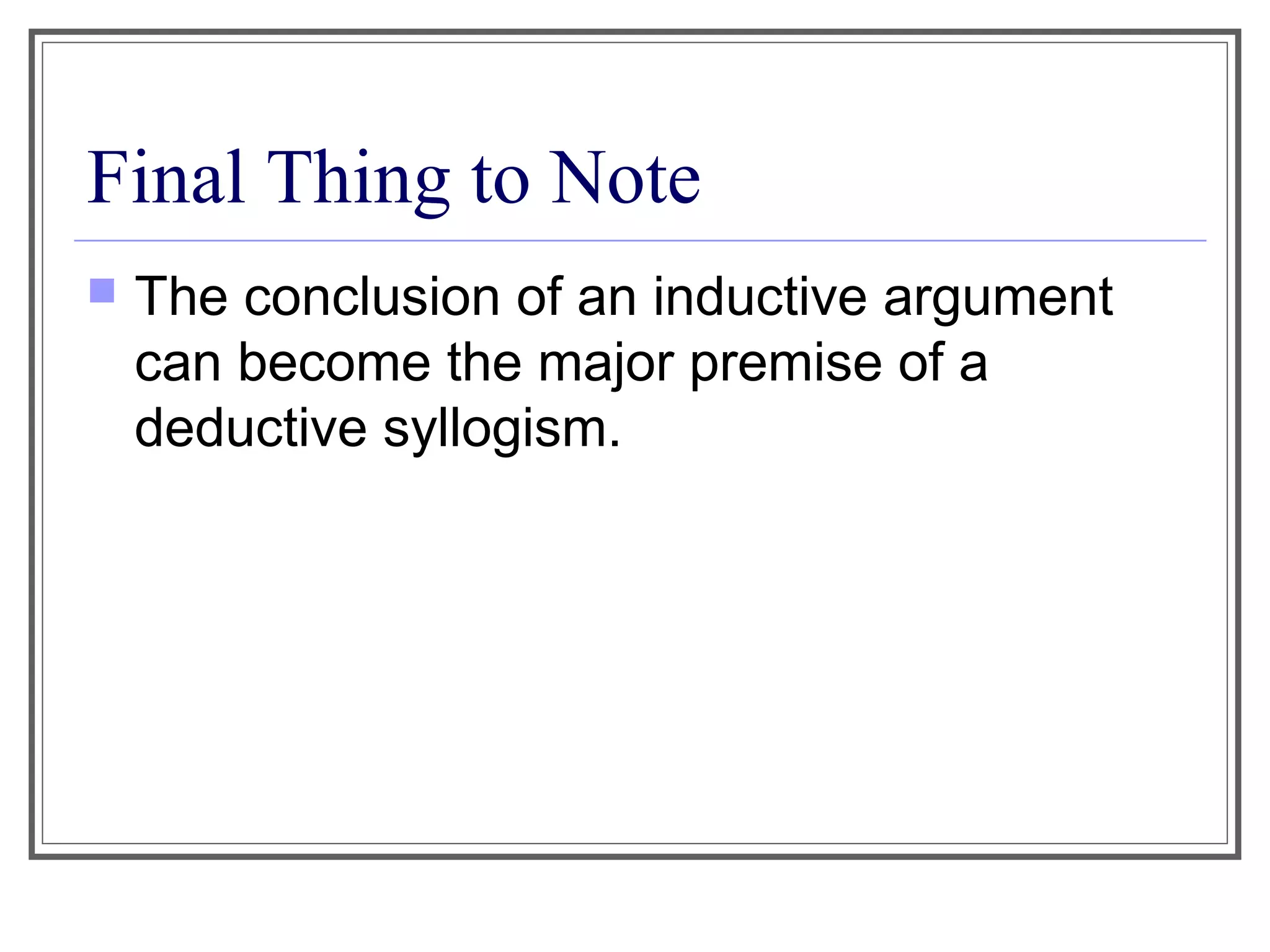 Introduction To Inductive And Deductive Reasoning Ppt