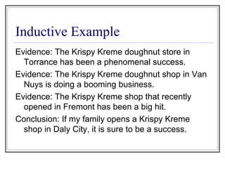 Introduction to Inductive and Deductive Reasoning | PPT