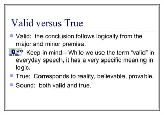 Introduction to Inductive and Deductive Reasoning | PPT