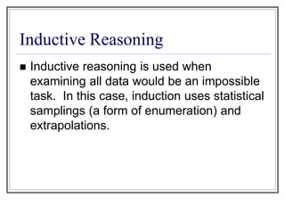 Inductive deductive revised | PPT | Chemistry | Science