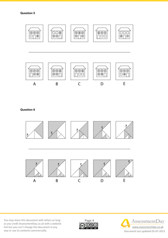 Inductive Reasoning Test 1 | PDF