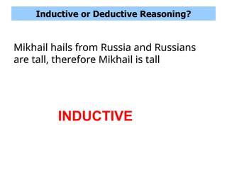 inductive-vs-deductive Lecture for Math 8 | PPTX