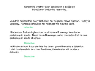 inductive-vs-deductive Lecture for Math 8 | PPTX