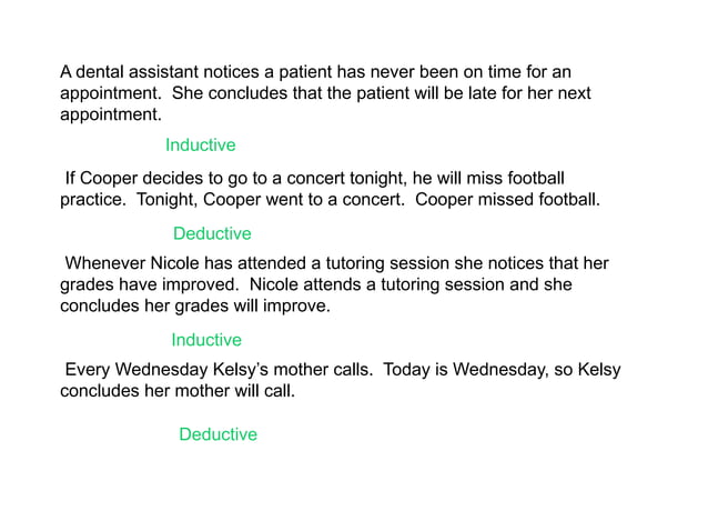 inductive-vs-deductive Lecture for Math 8 | PPTX