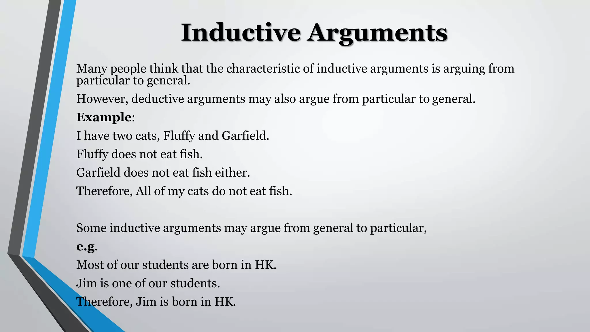 Inductive And Deductive Argument Pptx
