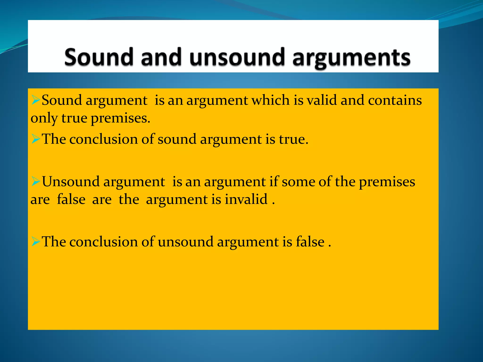 Inductive and deductive arguments | PPTX