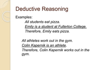 Deductive Reasoning Examples