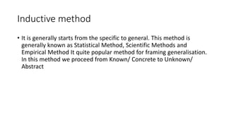 Inductive and deductive method of teaching | PPTX