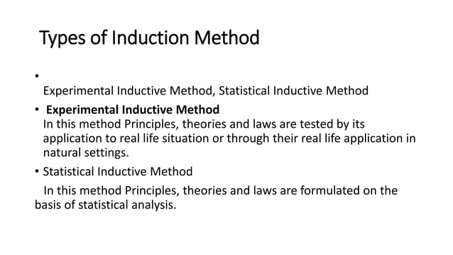 Inductive and deductive method of teaching | PPTX