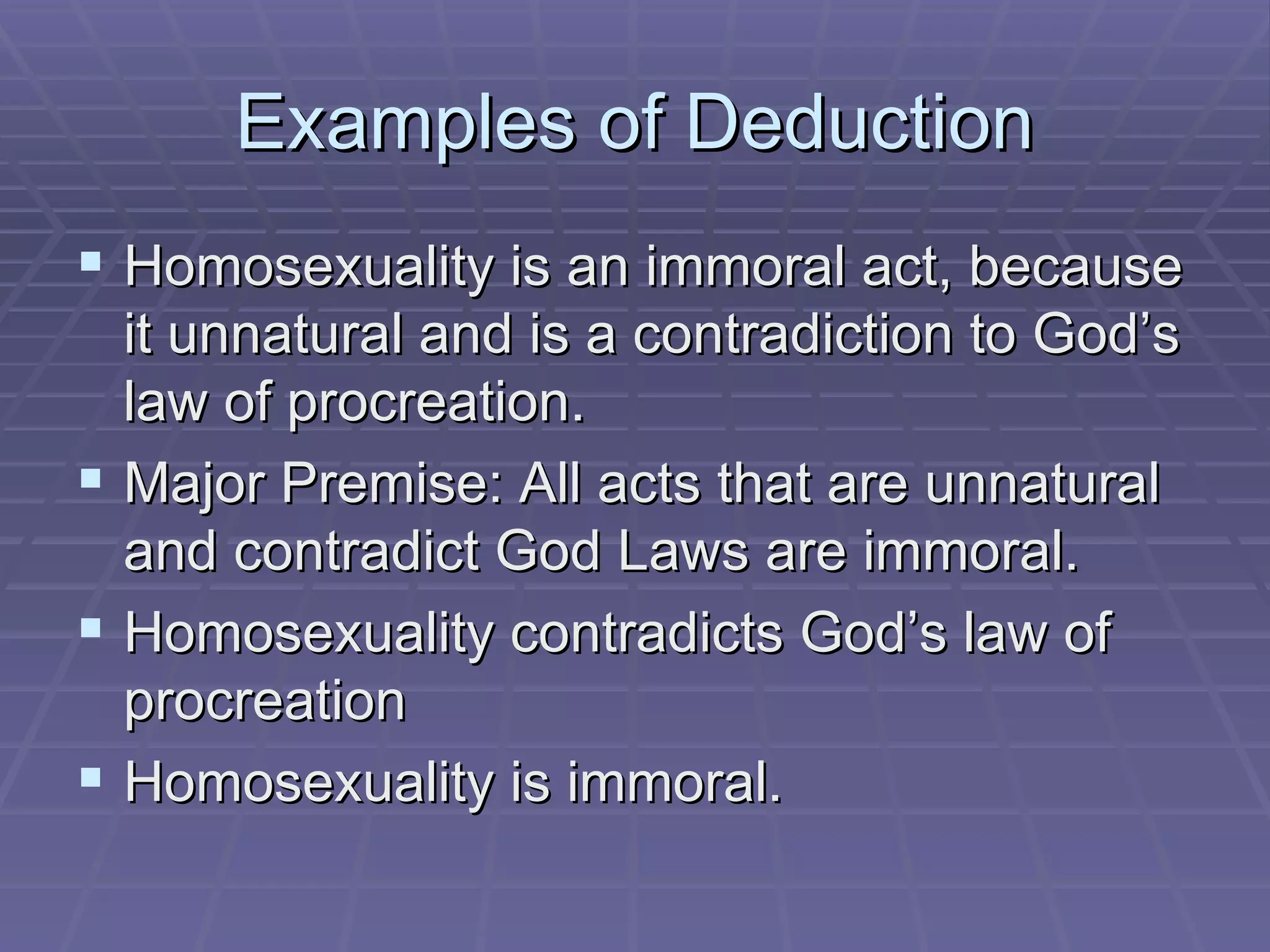 Inductive And Deductive Reasoning Ppt