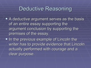 Inductive and deductive reasoning | PPT