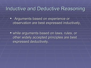 Inductive and deductive reasoning | PPT