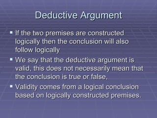 Inductive and deductive reasoning | PPT