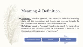 Inductive Approach in Accounting Theory | PPTX