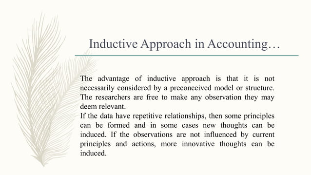 Inductive Approach in Accounting Theory | PPTX | Science