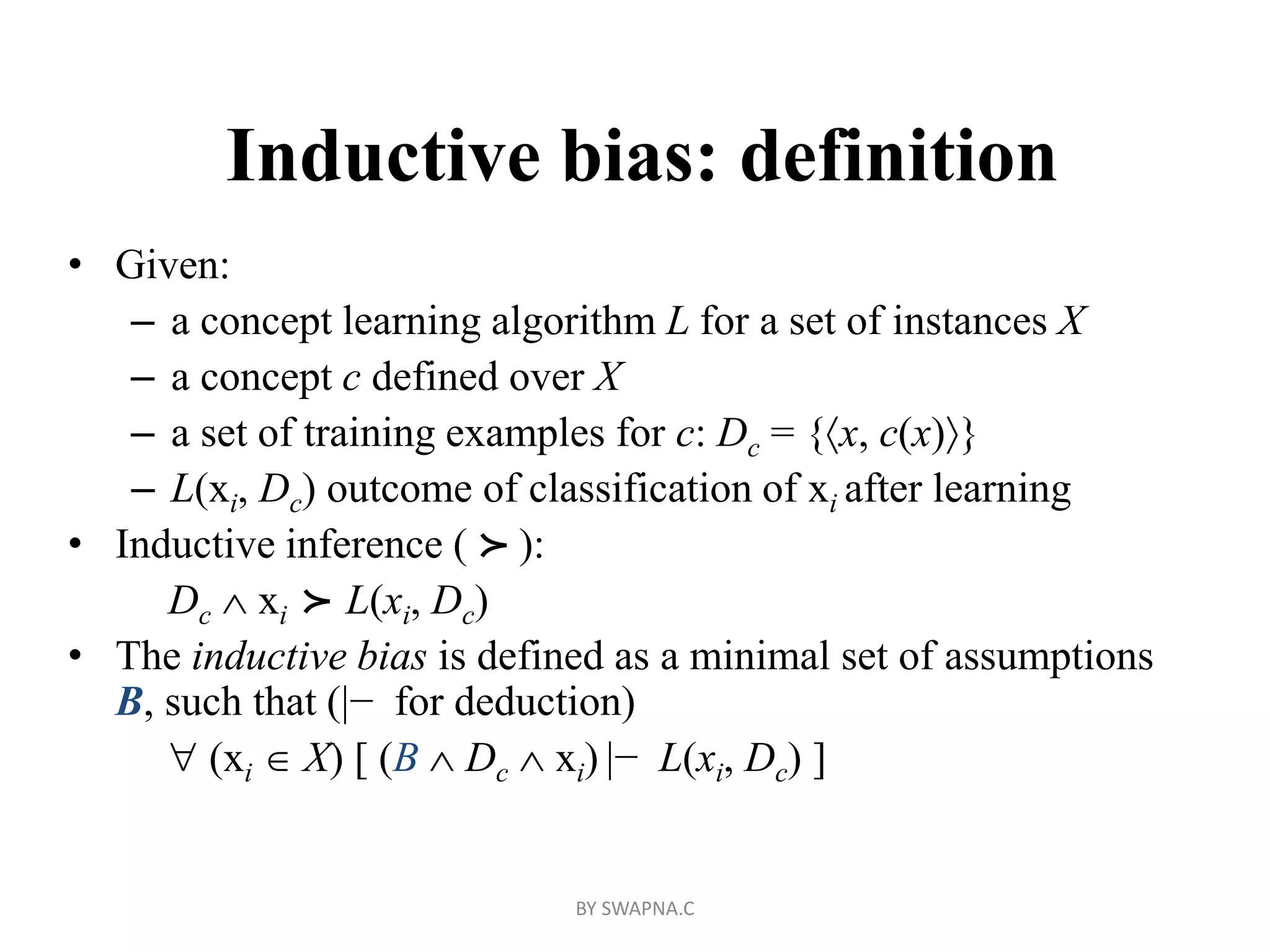 Inductive bias | PPTX