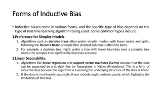 Inductive Bias and various characteristics of inductive bias.pptx