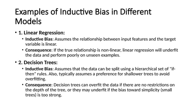 Inductive Bias and various characteristics of inductive bias.pptx