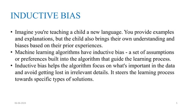 Understanding Inductive Bias in Machine Learning | PPTX | Artificial Intelligence | Technology ...