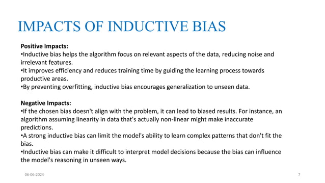 Understanding Inductive Bias in Machine Learning | PPTX | Artificial Intelligence | Technology ...