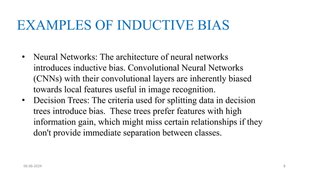 Understanding Inductive Bias in Machine Learning | PPTX | Artificial ...