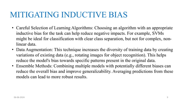 Understanding Inductive Bias in Machine Learning | PPTX | Artificial Intelligence | Technology ...