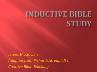 Inductive bible study details | PPTX