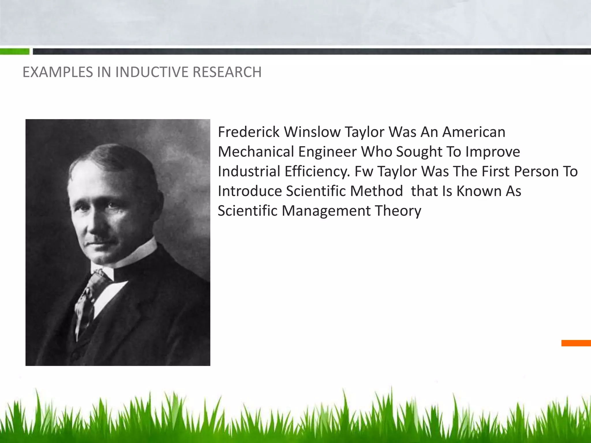 Inductive & deductive reasoning (advance research methodology) | PPTX