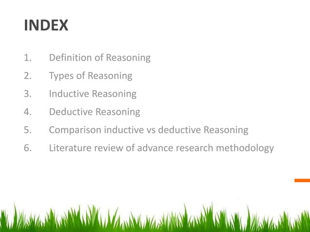 Inductive & deductive reasoning (advance research methodology) | PPTX