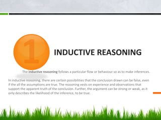 Inductive & deductive reasoning (advance research methodology) | PPTX