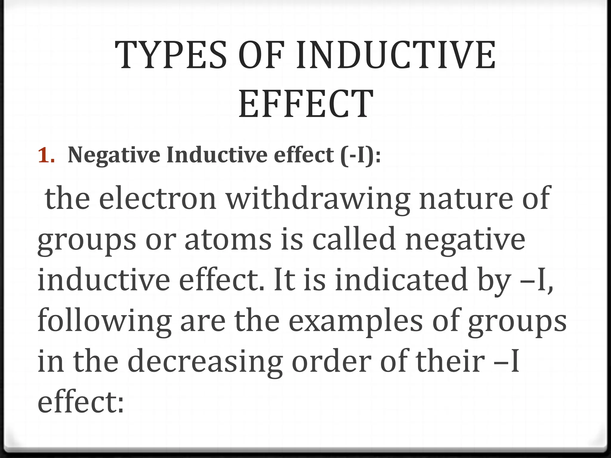Inductive effect | PPTX