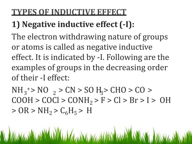 Inductive Effect And Mesomeric Effect Pptx