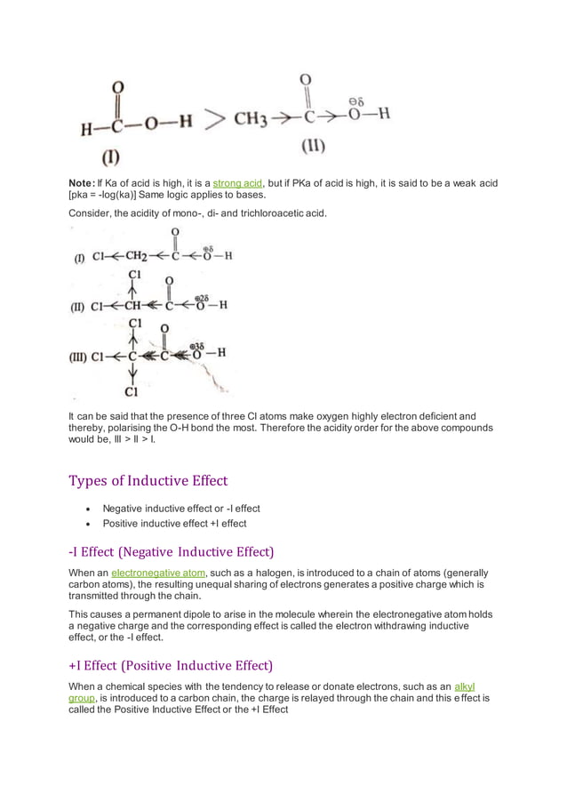 Inductive effect notes | DOCX