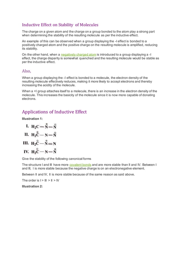 Inductive effect notes | DOCX
