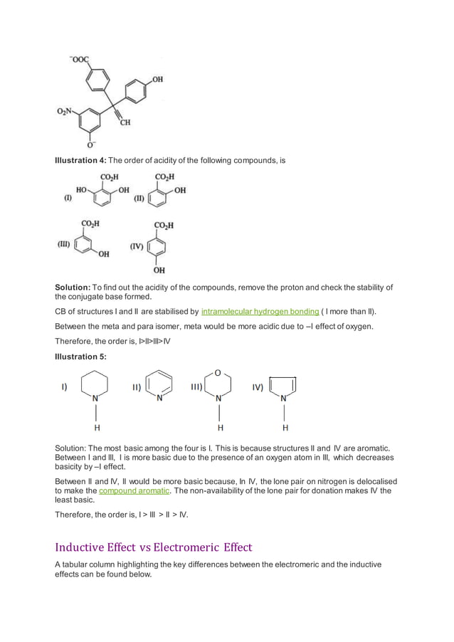 Inductive effect notes | DOCX